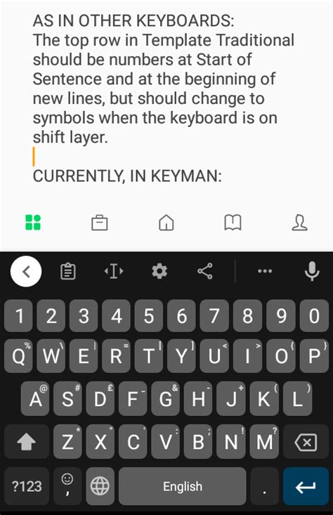Behaviour Of Number Row In Template Traditional Keyman Feature Requests Sil Language