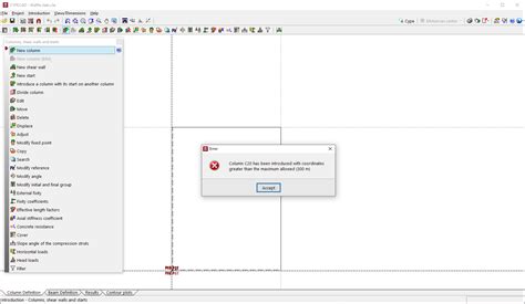 The Column Has Been Introduced With Coordinates Greater Than The