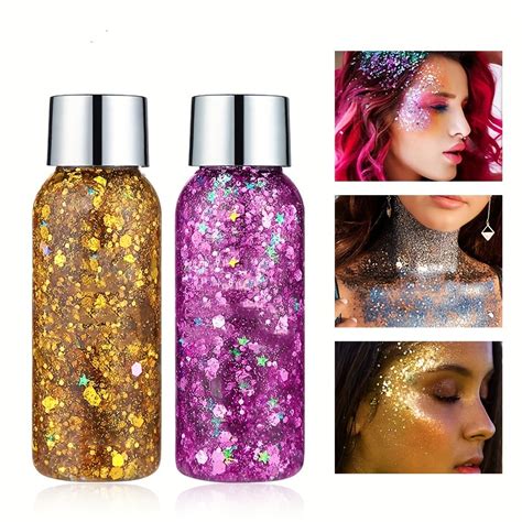 1개의 인어 비늘 글리터 젤 6가지 색상 네일 아트용 반짝이 젤 얼굴 하이라이트 보습 지속적인 빛 카니발 축제 및