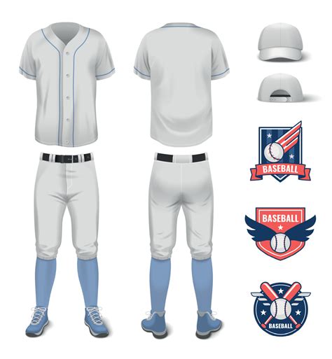 Baseball Jersey Uniform Realistic Mockup 12680388 Vector Art At Vecteezy