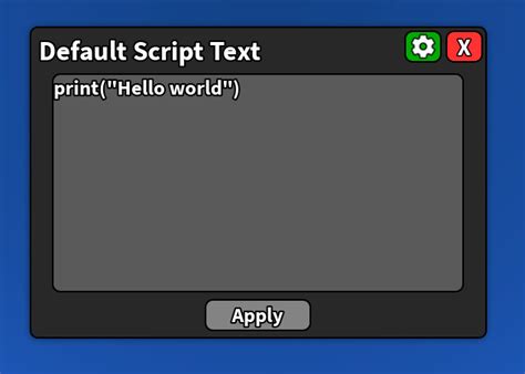 Custom Default Script Text A Plugin To Replace Printhello World