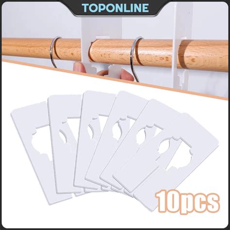 10pcs Clothes Dividers Writable Rectangular Clothes Size Sorting