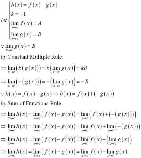 calculus limit limit rules of function 18 4 sideway output to