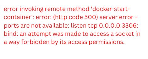 Docker Error Invoking Remote Method How To Fix It