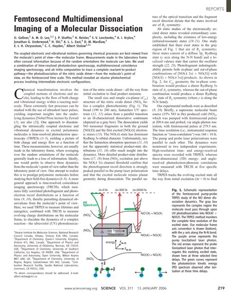 Pdf Femtosecond Multidimensional Imaging Of A Molecular Dissociation