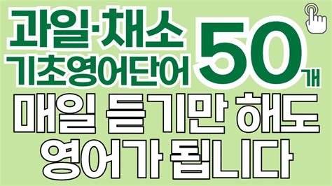 왕초보영어단어 과일 채소 기초영어단어 듣기만해도외워져요 영어반복듣기 쉬운영어회화 그냥듣기만하세요 Youtube