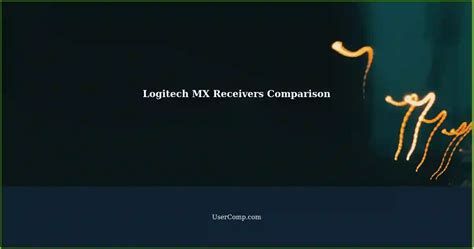 Connecting Logitech Mx Revolution And Mx Receivers A Comparison With Mx Master Mouse