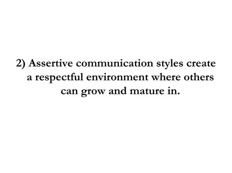 Assertive Communication Styles Important Points To Remember Ppt