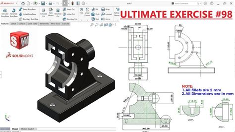 Solidworks Ultimate Exercise 98 Solidworks Tutorial