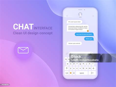 Aplikasi Antarmuka Obrolan Dengan Jendela Dialog Konsep Desain Ui