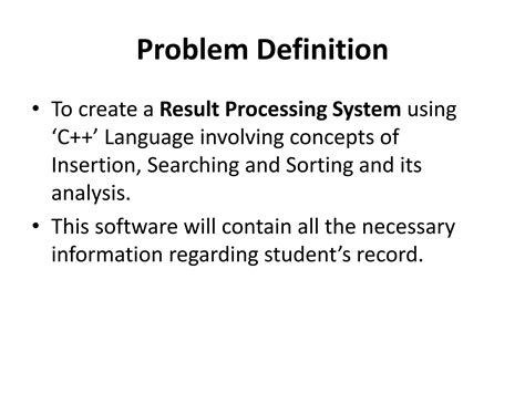 Result Processing System Project Pptx