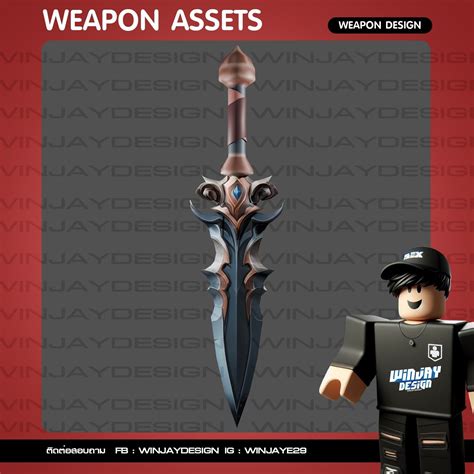 3d Model Weapon Asset Dagger Weapon Design By Winjaydesign Vr Ar