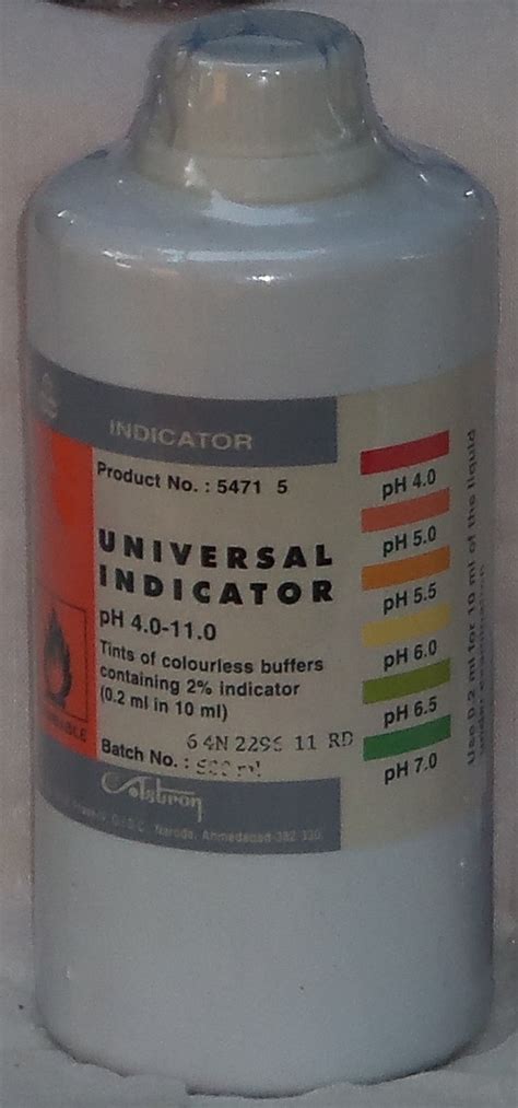 Universal Indicator Solution At Rs 95 Milliliter Gita Mandir Road Ahmedabad Id 3879888030