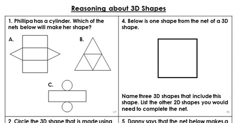 Year 5 Reasoning About 3d Shapes Lesson Classroom Secrets Classroom Secrets