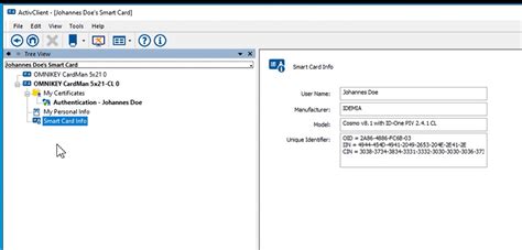 View Smart Card Information