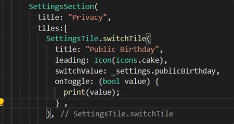 SwitchTile Does Not Toggle Issue Yako Dev Flutter Settings Ui