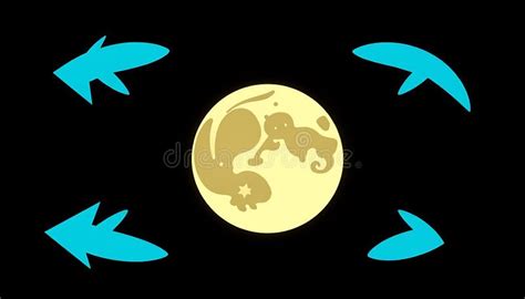 Moon Cycle Phases Diagram Lunar Phases Illustration And Astronomical