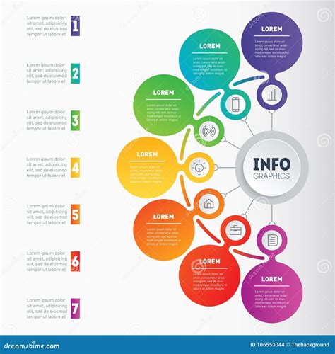 Vector Infographics Or Mind Map Of Technology Or Education Process