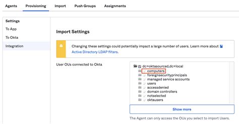 Unable To Unselect Active Directory Ou In Okta