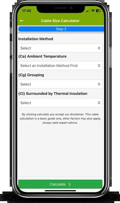 Cable Size Calculator Cable Calc App