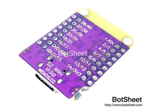 Wemos Esp32 S2 Mini 微型開發板 Botsheet