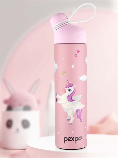 Buy Pexpo Pico Pink Printed Thermosteel Isi Certified Hot Unicorn Flask