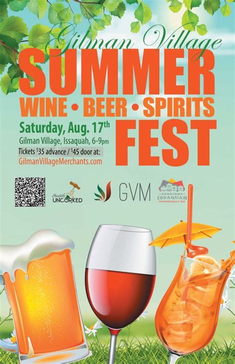 Gilman Village Summer Fest Beer Wine And Spirits Downtown Issaquah
