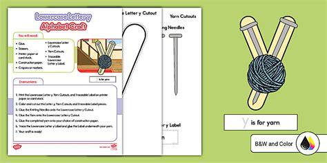 Lowercase Letter Y Alphabet Craft Teacher Made Twinkl