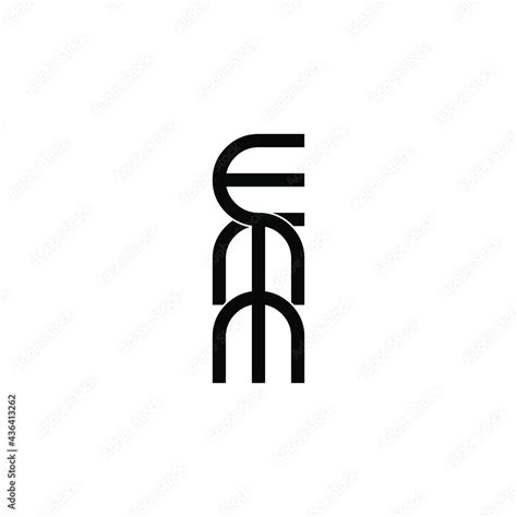 Emm Letter Original Monogram Logo Design Stock Vector Adobe Stock