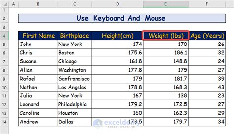How To Rearrange Columns In Excel 4 Methods Exceldemy
