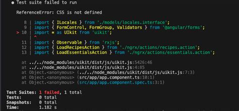 Javascript Using Uikit Methods In Angular App Fails My Jest Test