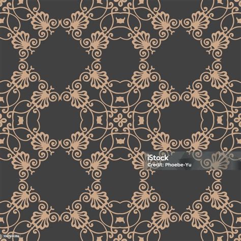 다 마스크 벡터 완벽 한 복고풍 패턴 배경 식물원 나선형 곡선 프레임 체인 덩굴 꽃 크로스 0명에 대한 스톡 벡터 아트 및 기타