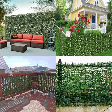 Artificial Ivy Privacy Fence 118x394in Grass Wall