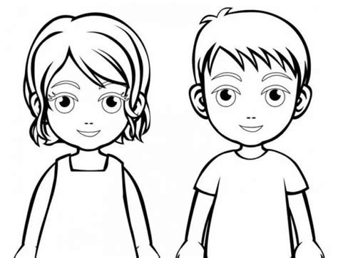 Раскраски Девочка И Мальчик Для Детей 69 фото