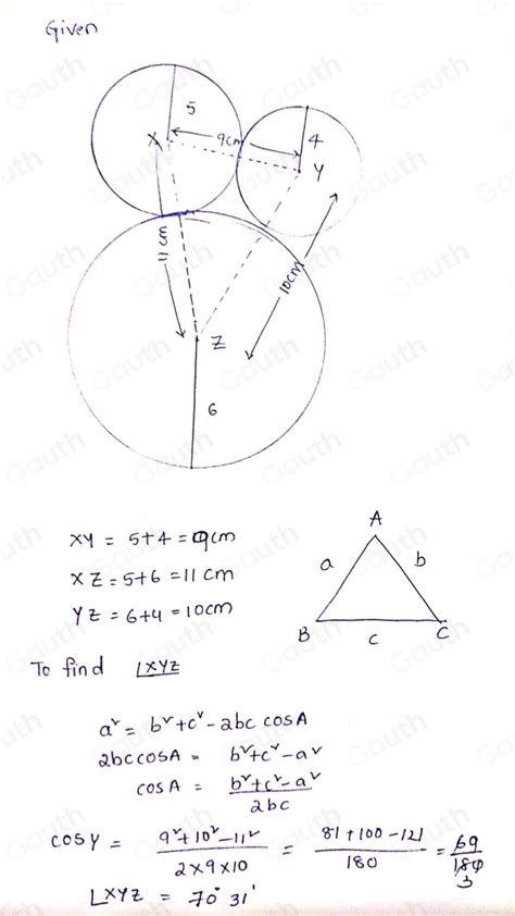 Solved Three Circular Disks Are Placed Next To Each Other As Shown The Disks Have Radii Of