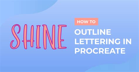 Outline Lettering Or Design In Procreate Design Bundles