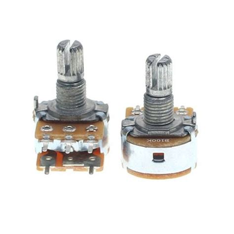Potentiometer B500k 16mm Pcb Knurl Split Shaft