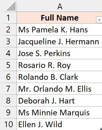 Finding Names In Excel Word Excel