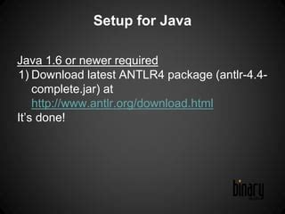 Binary Studio Academy PRO ANTLR Course By Alexander Vasiltsov Lesson