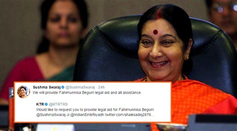 Sushma Swaraj Gives Word On Twitter To Help Indian Woman Jailed In