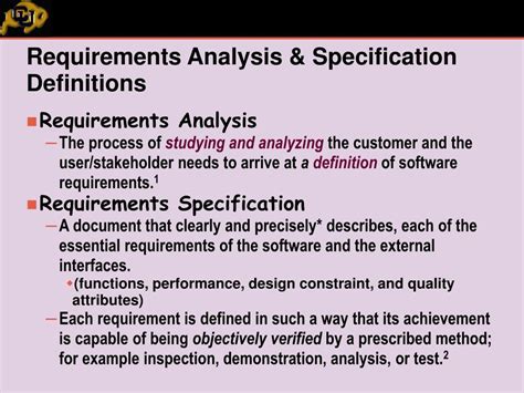 Ppt Requirements Analysis And Requirements Specification Powerpoint