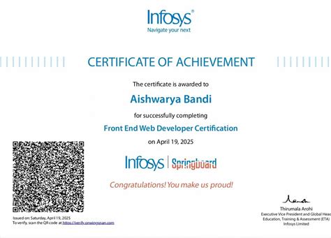 Frontendwebdevelopment Infosys Careergrowth Webdevelopment