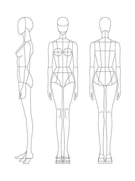 Female Body Template Poses At A Glance