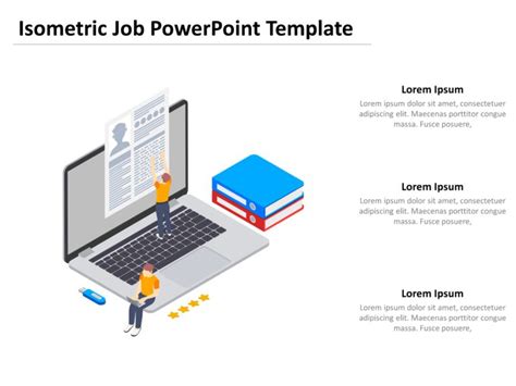 Remote Working Isometric Powerpoint Template