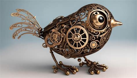 Premium Photo Filigree Steampunk Baby Chick