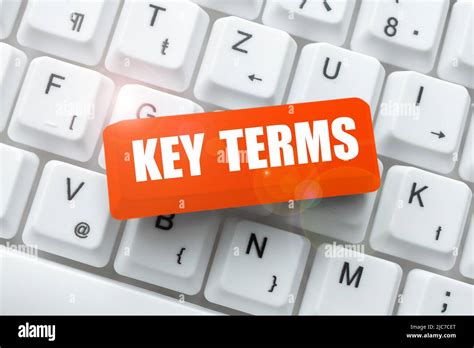 Sign Displaying Key Terms Business Concept Words That Can Help A Person In Searching