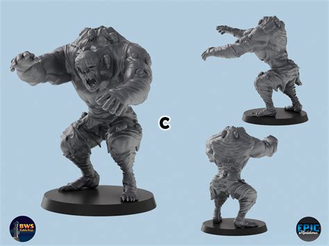 Hive Controlled Zombie 3 Poses 3d Printed Tabletop Resin Etsy