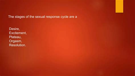 SEXUAL RESPONSE Pptx Sexual Conditions Sexual Health