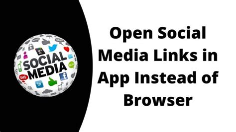 How To Open Social Media Links In App Instead Of Browser JGuru