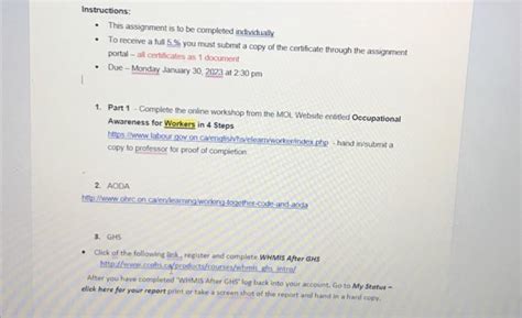Instructions This Assignment Is To Be Completed